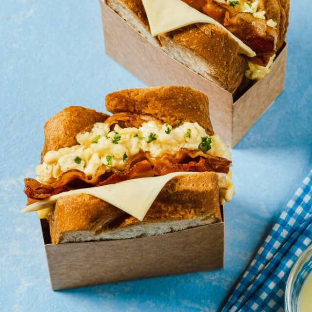 CHEESY EGG DROP SANDWICH