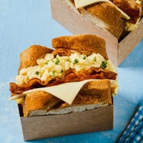 CHEESY EGG DROP SANDWICH