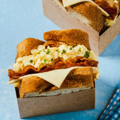 CHEESY EGG DROP SANDWICH