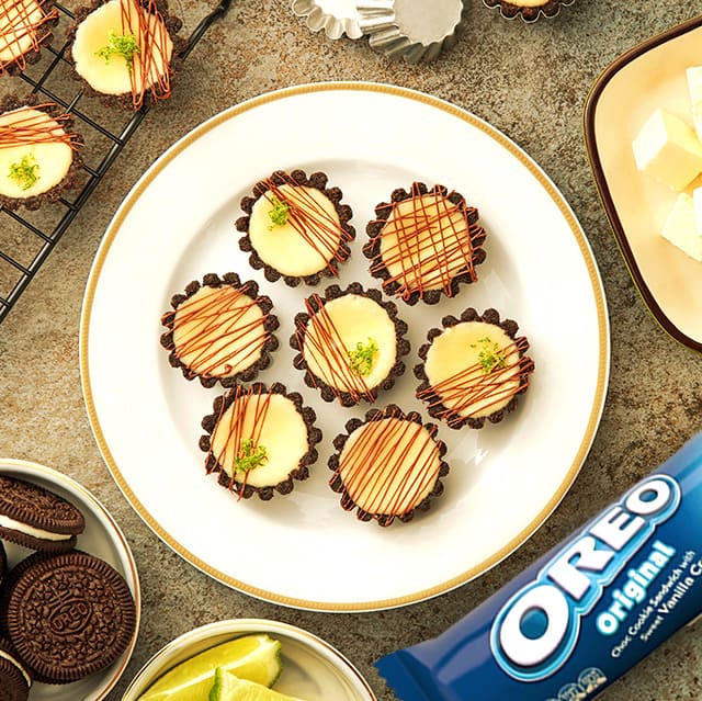 Oreo Lime Cheese Tart | Twist and Make