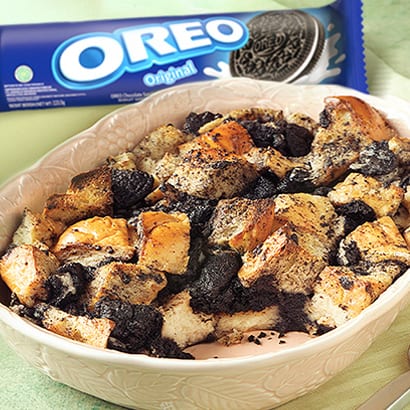 Oreo Cookie Bread Pudding | Twist and Make